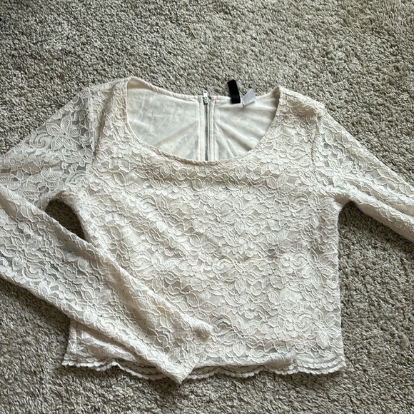 Zara | Tops | Hm Lace Top | Poshmark